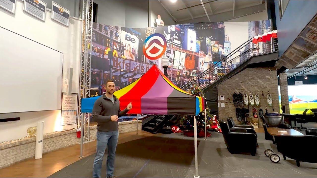 Custom Lollipop Signs for Pop-Up Canopy Tents | TentCraft