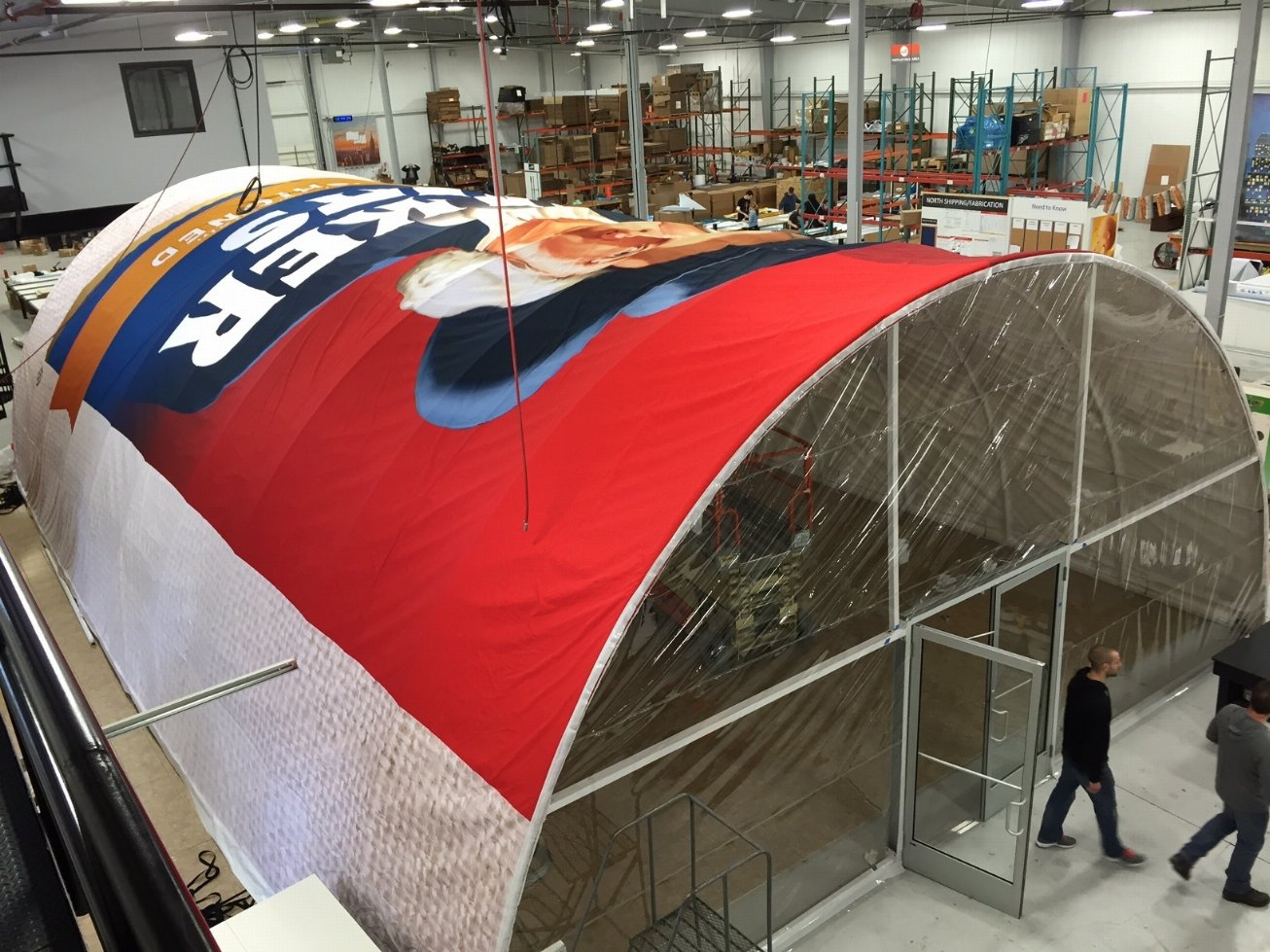 Quaker Oats Times Square Product Sampling Setup