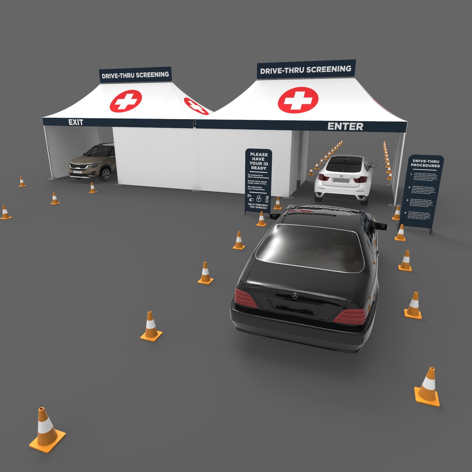 TentCraft | Hospital and Medical Screening Tents | Gallery