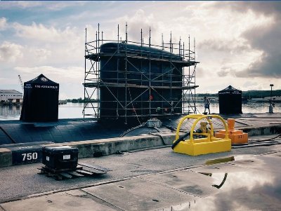Custom 5x5 Canopy Tents Used On Top of USS Annapolis Sub