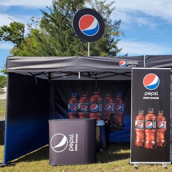 Custom Lollipop Signs for Pop-Up Canopy Tents | TentCraft