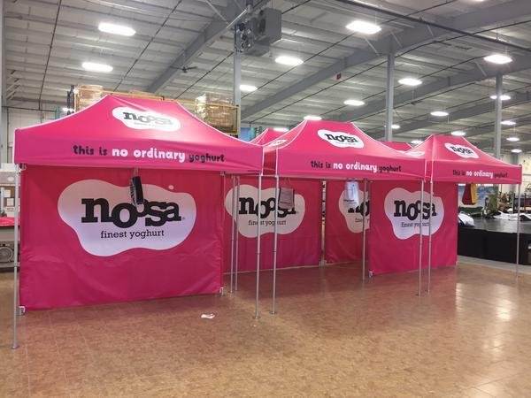 Custom Tents | Noosa Case Study | 5X10 Pop Up Tents
