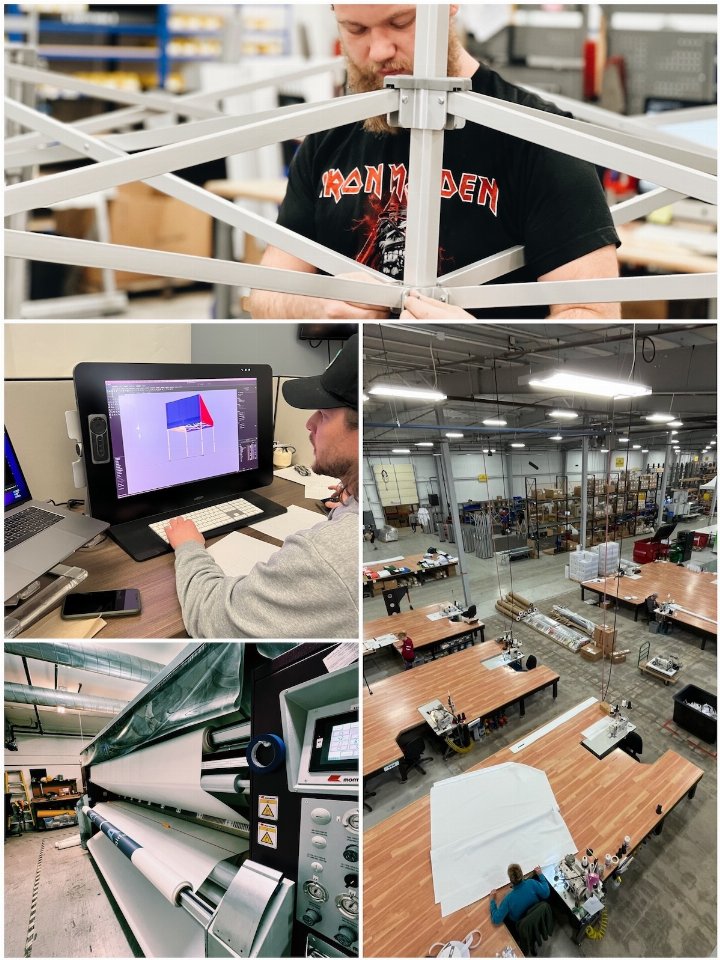 Custom Team Tents for School Sports Teams